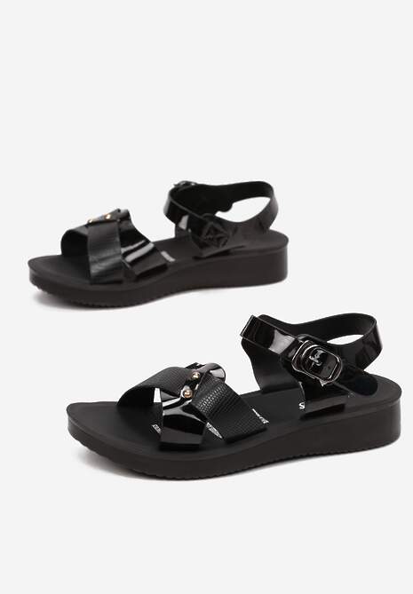 Czarne Sandały Nerivia - Renee