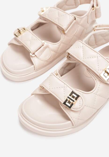 Beżowe Sandały Zheri - Renee