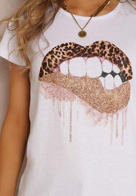 Biały T-shirt Alcede - Renee