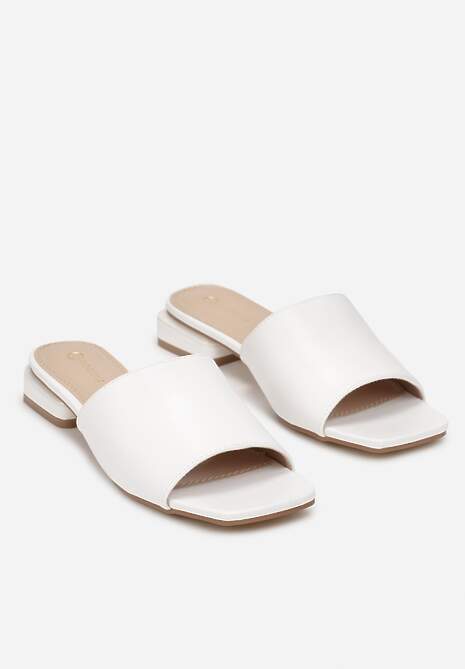 Białe Klapki Randa - Renee