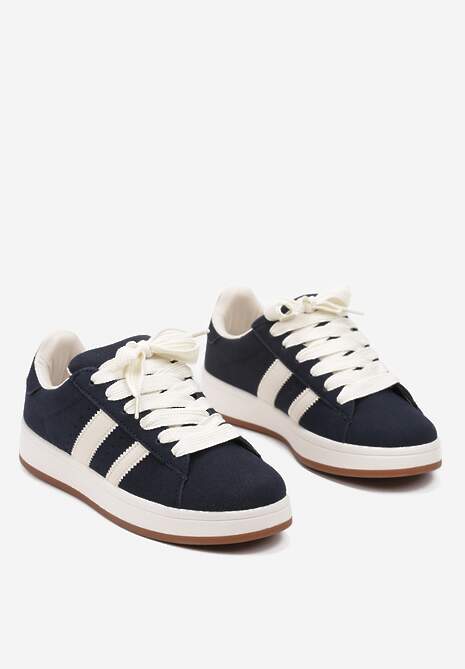 Granatowe Sneakersy Terienna - Renee