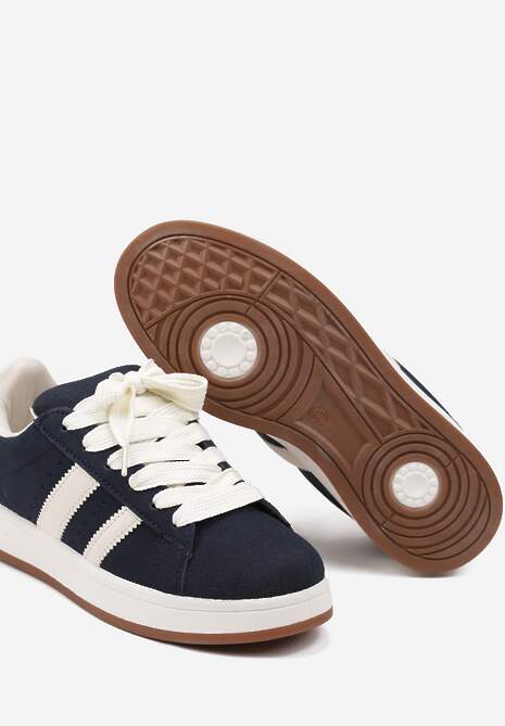 Granatowe Sneakersy Terienna - Renee