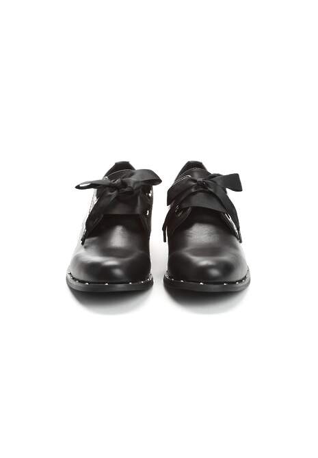 Czarne Półbuty Rivet - Renee