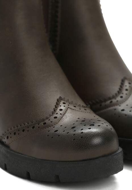 Khaki Botki Acuminous - Renee