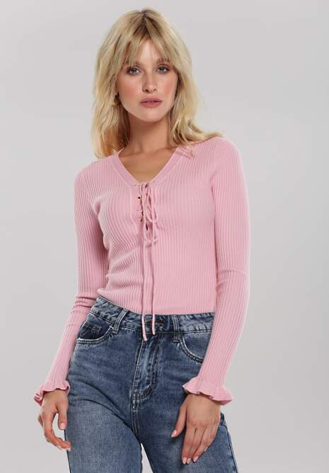 Różowy Sweter Colette - Renee