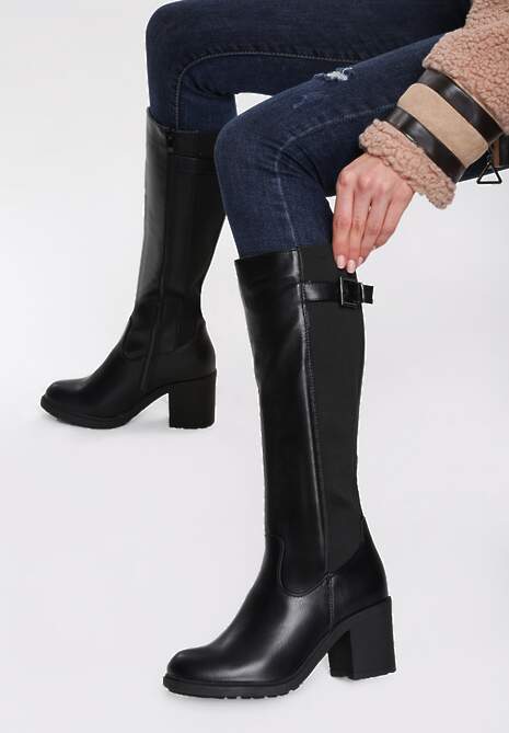 Czarne Kozaki Pomeroy - Renee