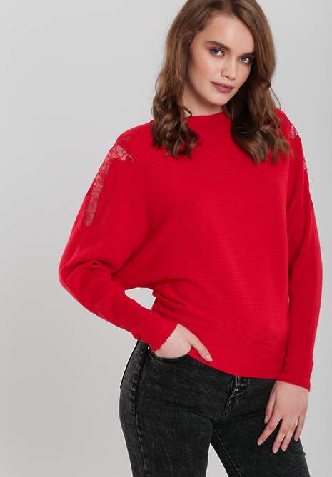 Czerwony Sweter Rutledge - Renee