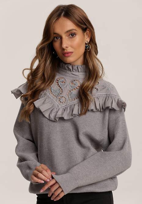 Szary Sweter Felaris - Renee