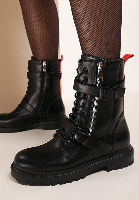 Czarne Botki Fellyn - Renee