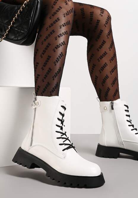 Białe Botki Diarine - Renee