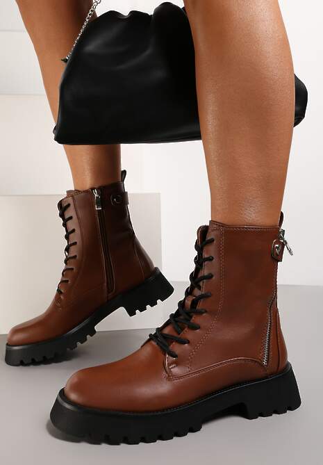 Brązowe Botki Diarine - Renee