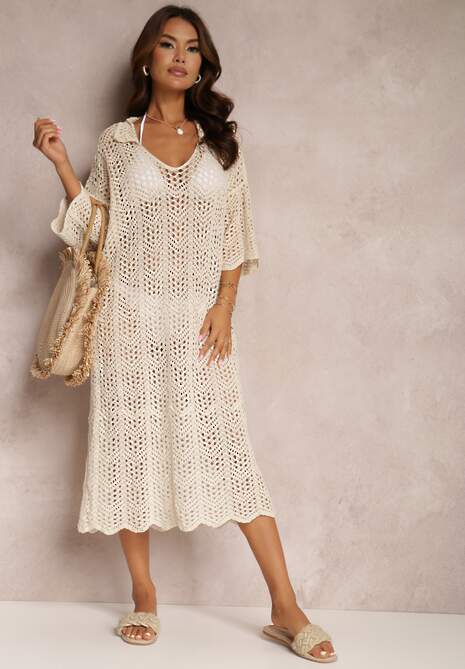 Beżowa Sukienka Lorin - Renee