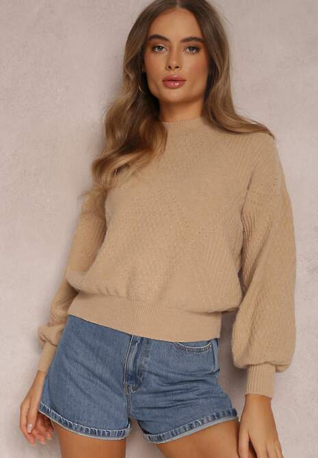 Beżowy Sweter Hennessy - Renee