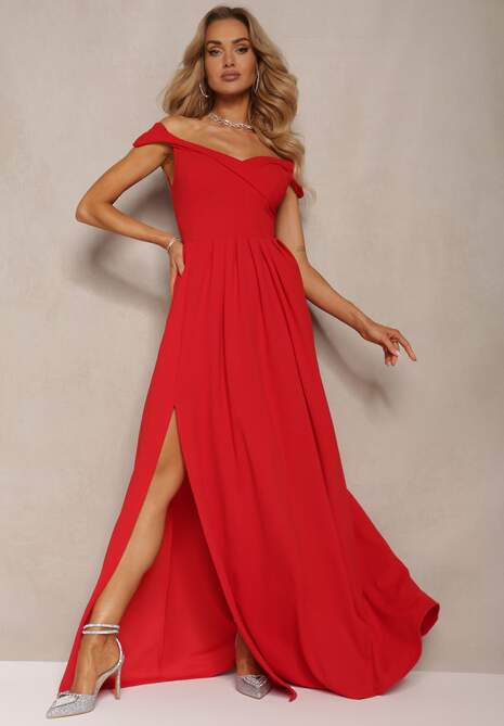 Rochie Eleganta Lunga Spaniola cu Slita Idelia - Renee