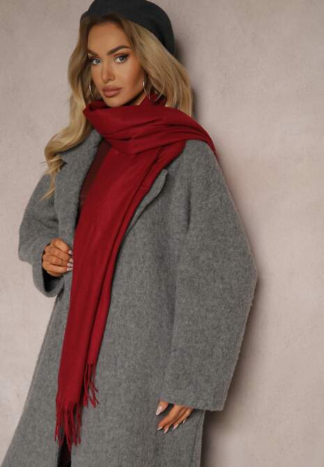 Bordowy Szalik Michfyndar - Renee