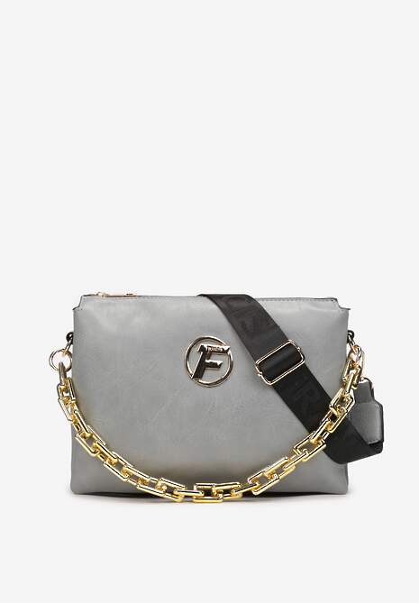 Szara Torebka z Łańcuchem Cella - Renee