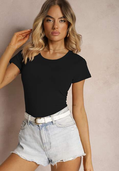 Czarny T-shirt Felatia - Renee