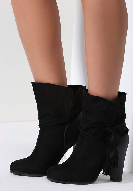 Czarne Botki Hefty Exaltation - Renee