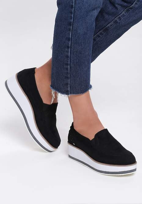Czarne Slip On Juniper - Renee