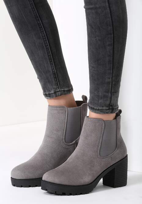 Szare Botki Shook Up - Renee