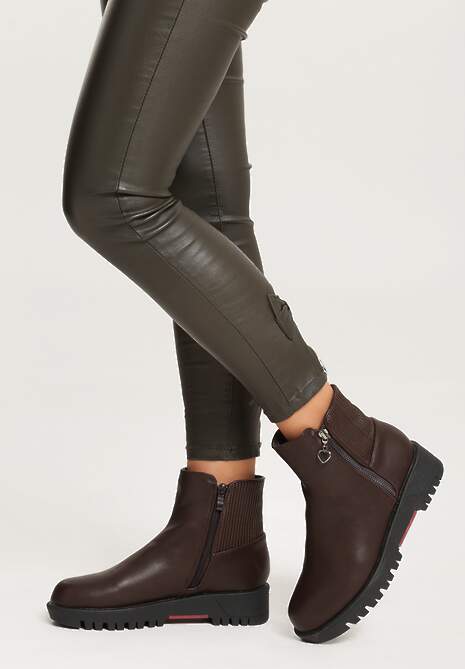 Brązowe Botki Hey Ya - Renee