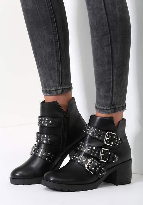 Czarne Botki To Be Sure - Renee