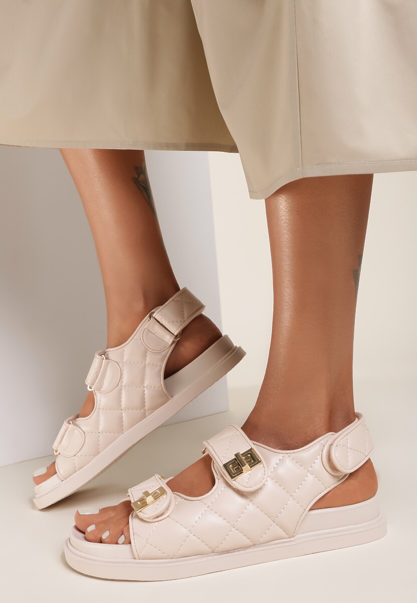 Beżowe Sandały Zheri - Renee