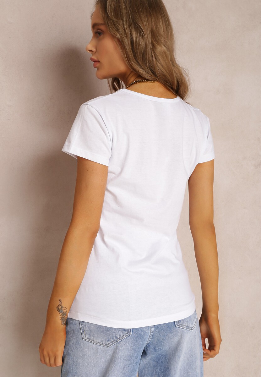 Biały T-shirt Alcede - Renee