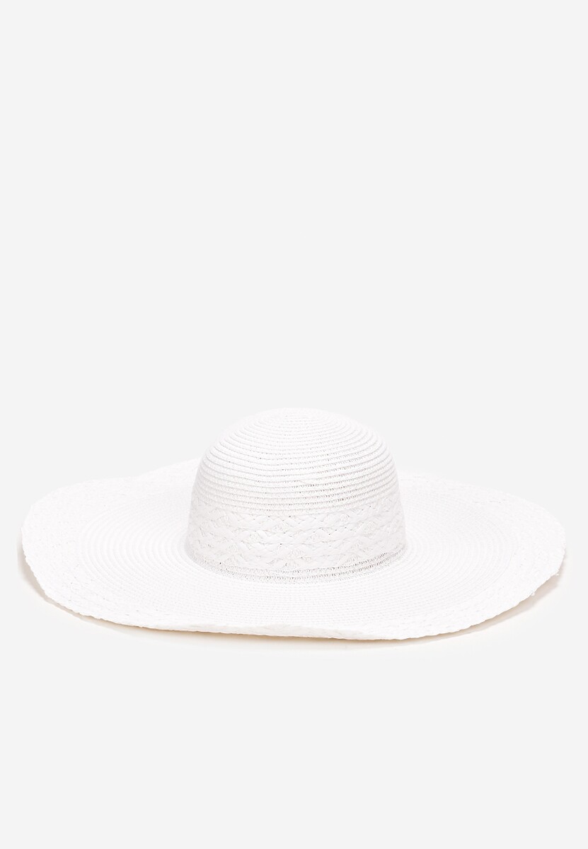 Biały Boho Kapelusz z Szerokim Rondem Emmely - Renee