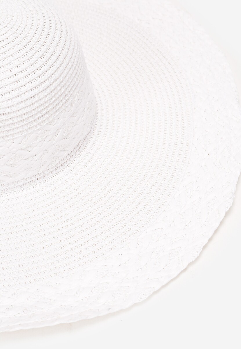 Biały Boho Kapelusz z Szerokim Rondem Emmely - Renee