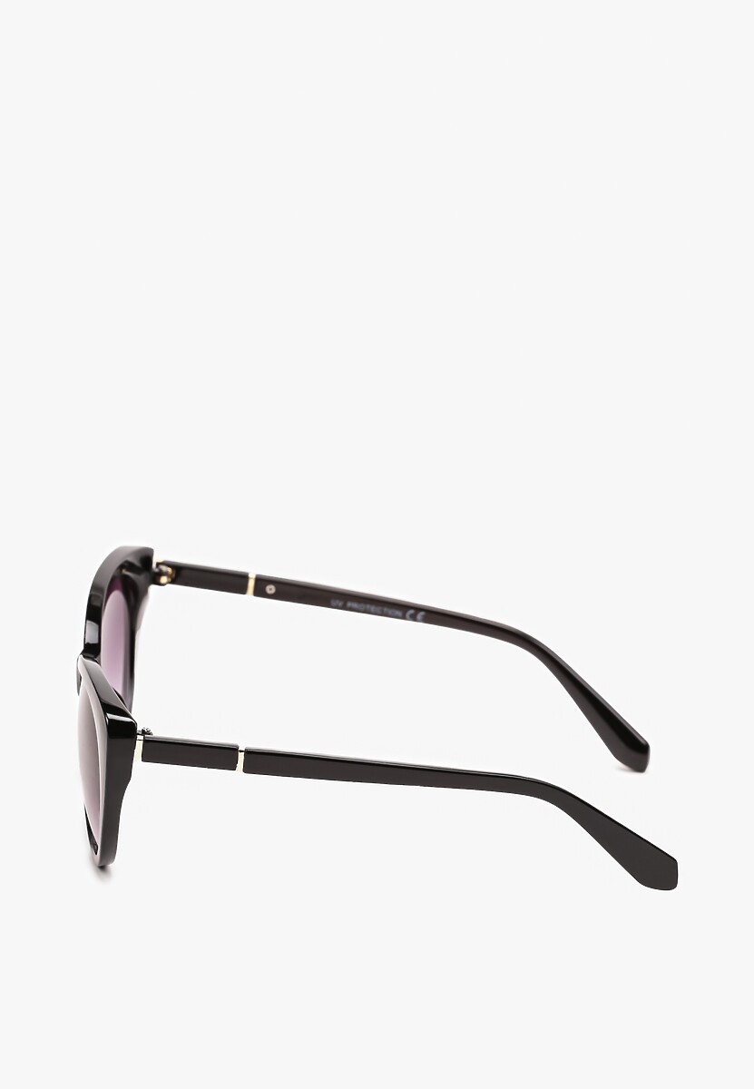 Czarne Okulary Przeciwsłoneczne o Kocim Kształcie Wollea - Renee