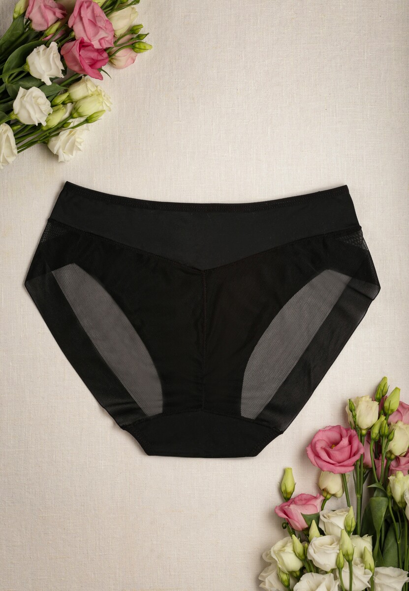 Czarne Gładkie Majtki Figi Samarina - Renee