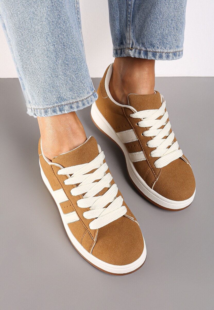 Brązowe Sneakersy Terienna - Renee