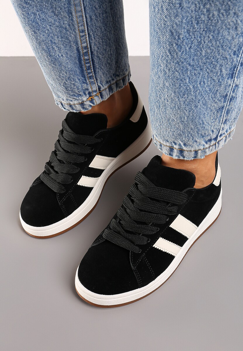 Czarne Sneakersy Terienna - Renee