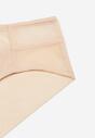 Beżowe Majtki Figi z Ozdobnej Siateczki Bonfiglio - Renee