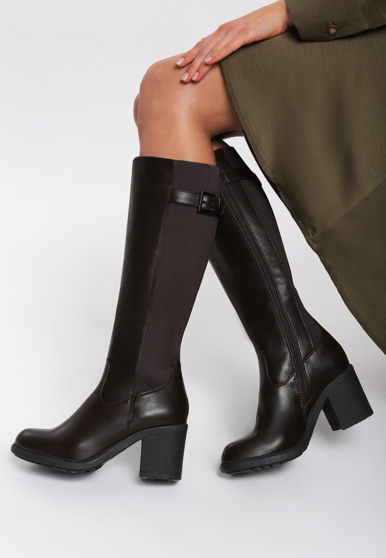 Brązowe Kozaki Pomeroy - Renee