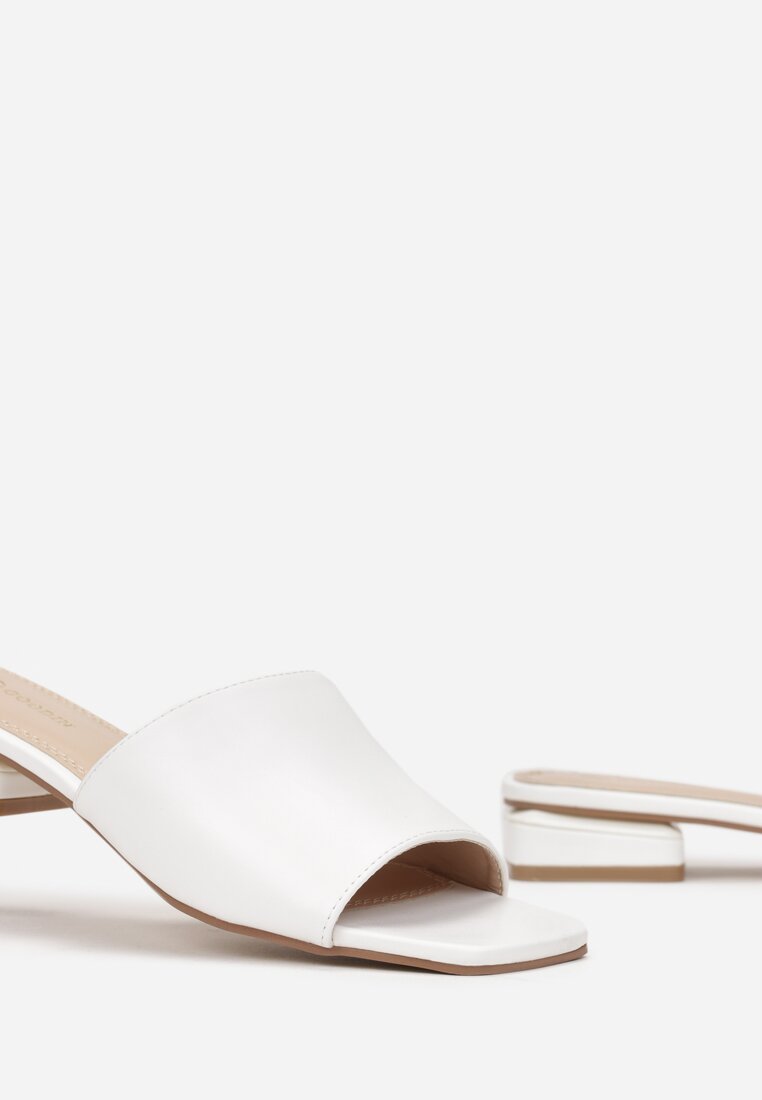 Białe Klapki Randa - Renee